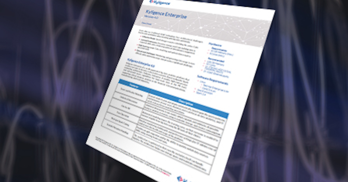 Big Data Analytics | Kyligence Enterprise 4.0 Datasheet